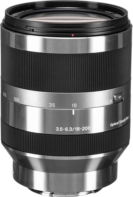 Amazon.com : Sony Alpha SEL18200 E-Mount 18-200mm F3.5-6.3 OSS Lens ...