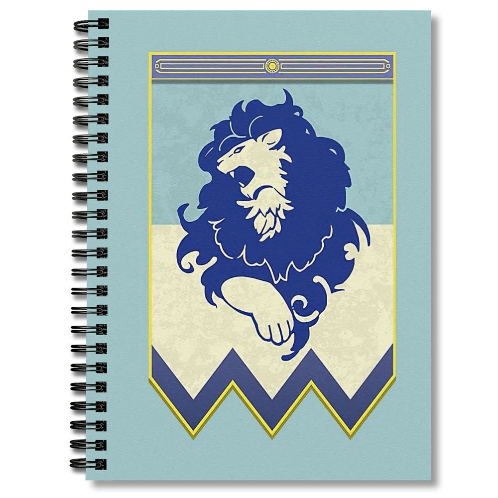 Lined Spiral Notebook Fire Notebooks Emblem Journal 3 Journaling Houses ...