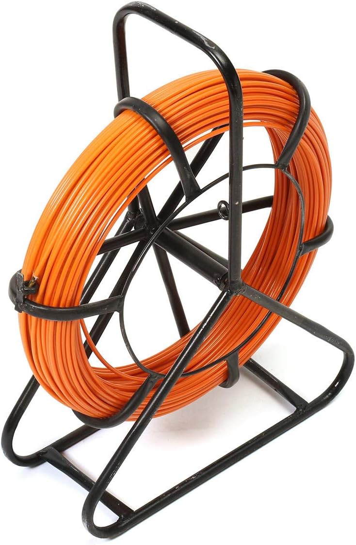 100M 4.5mm Fiber Glass Rodder Tape Cable Running Rod Wire Puller Push ...