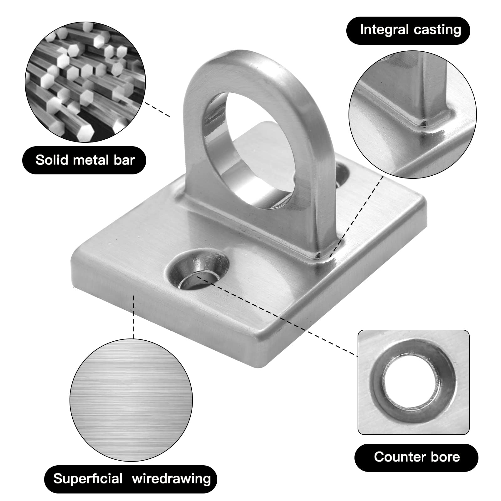 Snapklik.com : 8 Pcs Wall Screw Mount Crowd Control Stanchions Safety ...