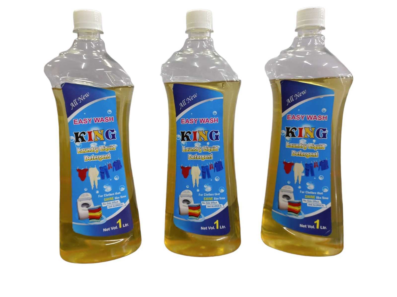 King Laundry Liquid detergent 1 L(Pack of-3) : Amazon.in: Health ...