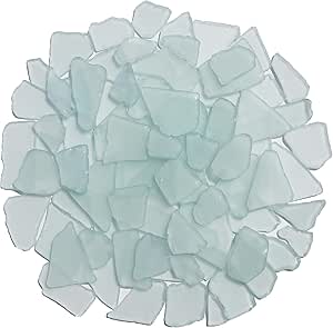 Amazon.com: QYGL Sea Glass for Crafts - 14oz White Frosted Seaglass ...