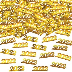 Amazon.com: Shiny, Gold 2022 Confetti for Table - 1.8 Ounce | 2022 ...