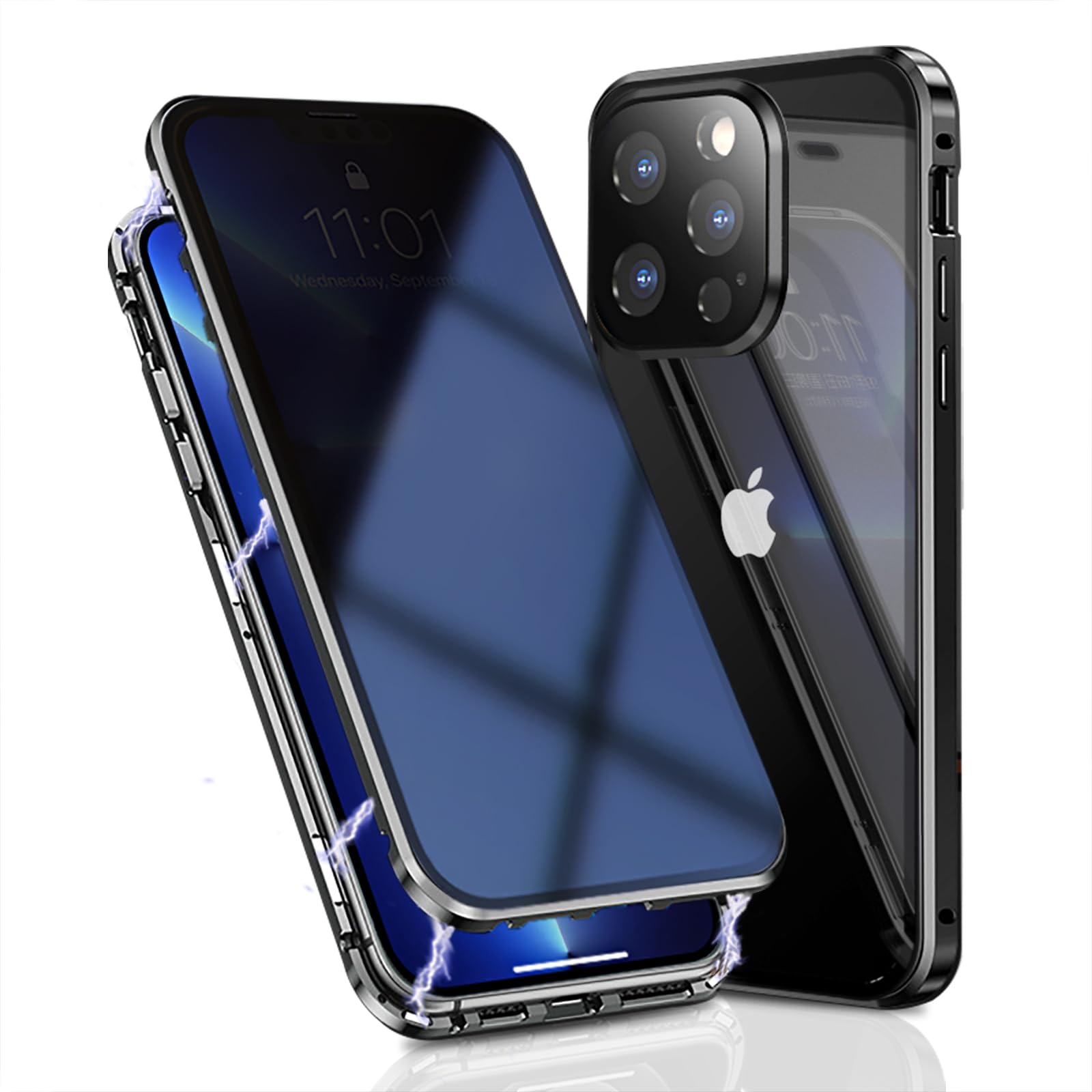 OMGZONE Privacy Case for iPhone 16 Pro Max Magnetic Cover,Screen ...