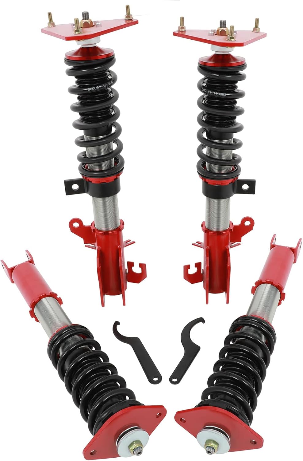 Amazon.com: Coilover Lowering Kit Adjustable Damping Height SCITOO ...