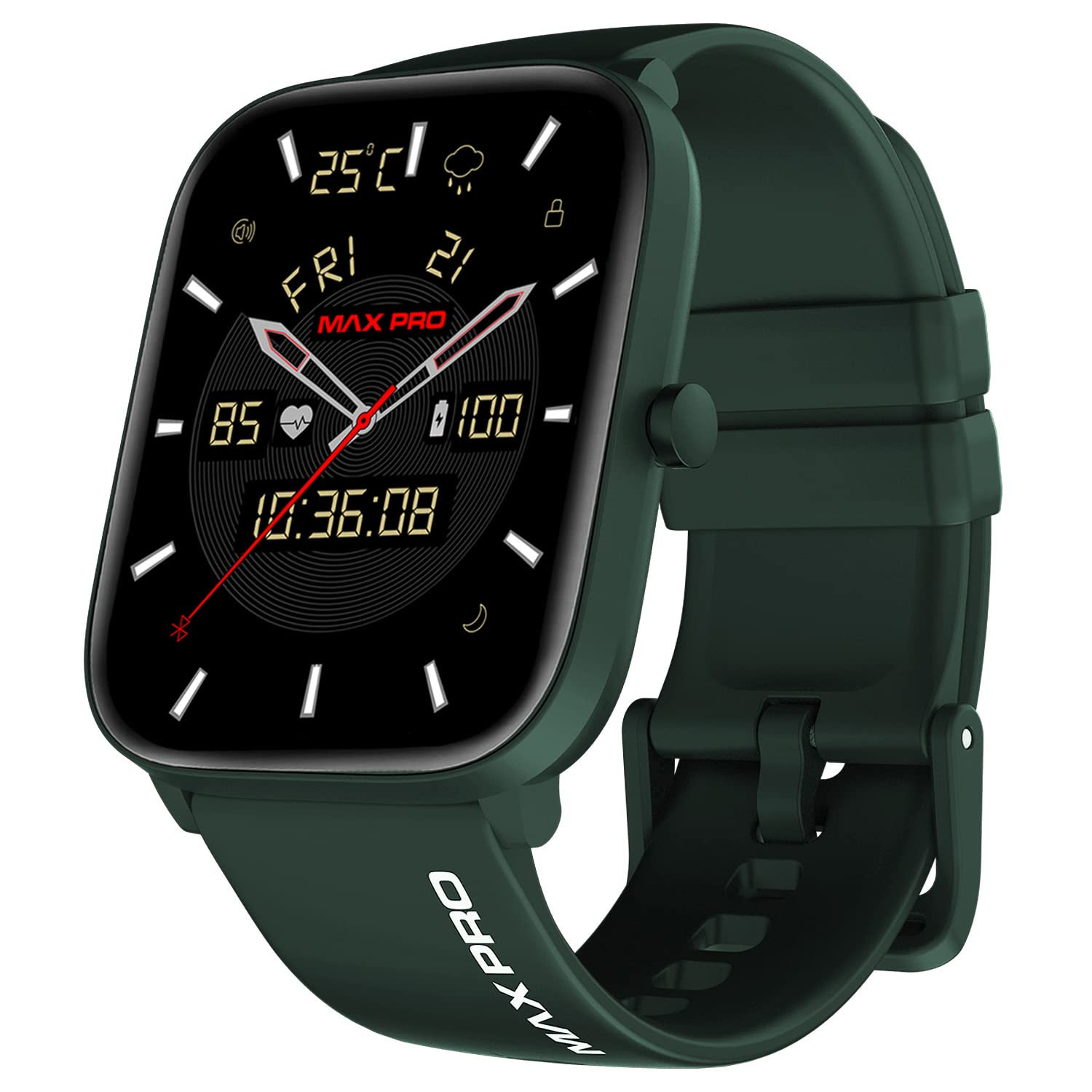 Maxima Max Pro Shogun Smartwatch with 1.85" Pure HD Display of 550 Nits ...