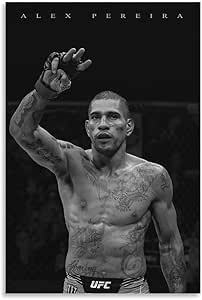Amazon.com: Alex Pereira Poster Mixed Martial Wall Art Poster Posters ...