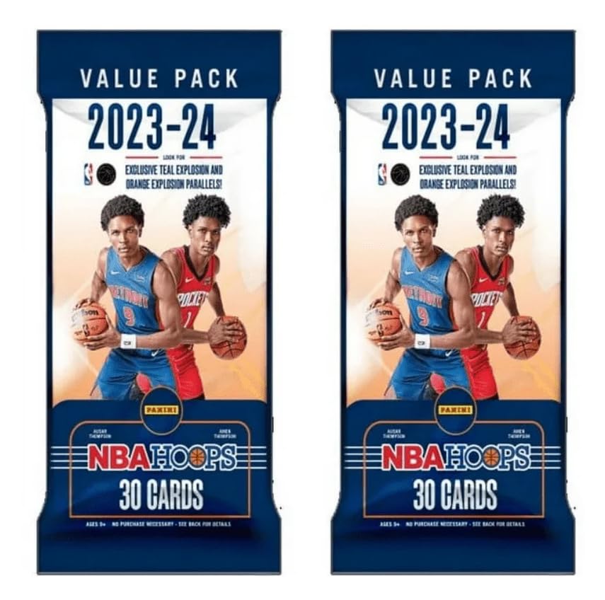 Buy (2) 2023-2024 Panini NBA Hoops Basketball Jumbo Cello Value Packs ...