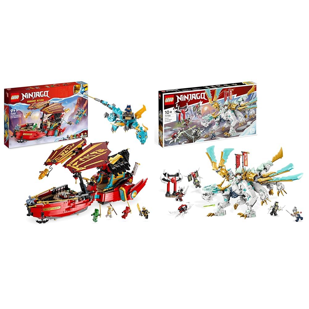 LEGO NINJAGO Destiny's Bounty - race against time, Ninja Air Ship Toy ...