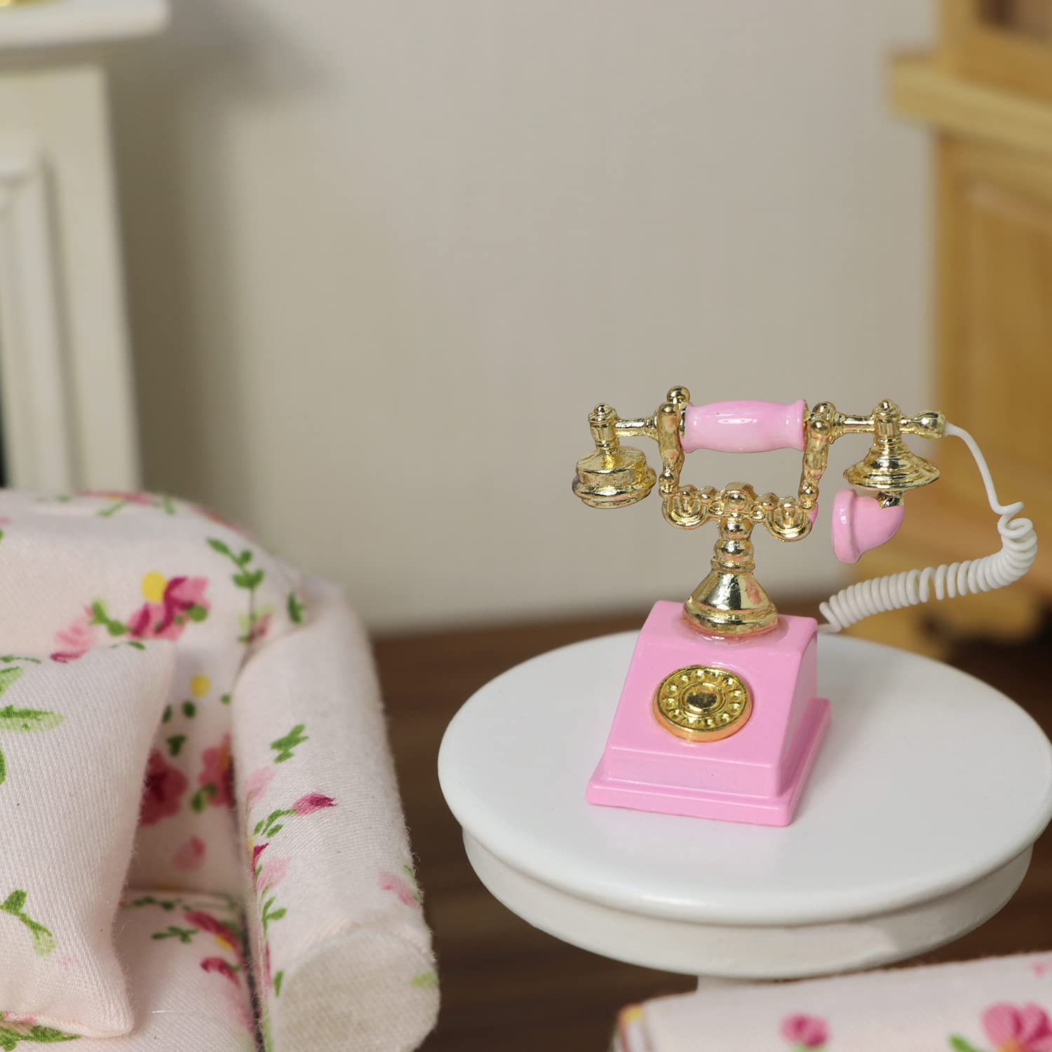 Collector Miniature Phone 1:12 Scale - Dollhouse Desk Decor Miniature ...