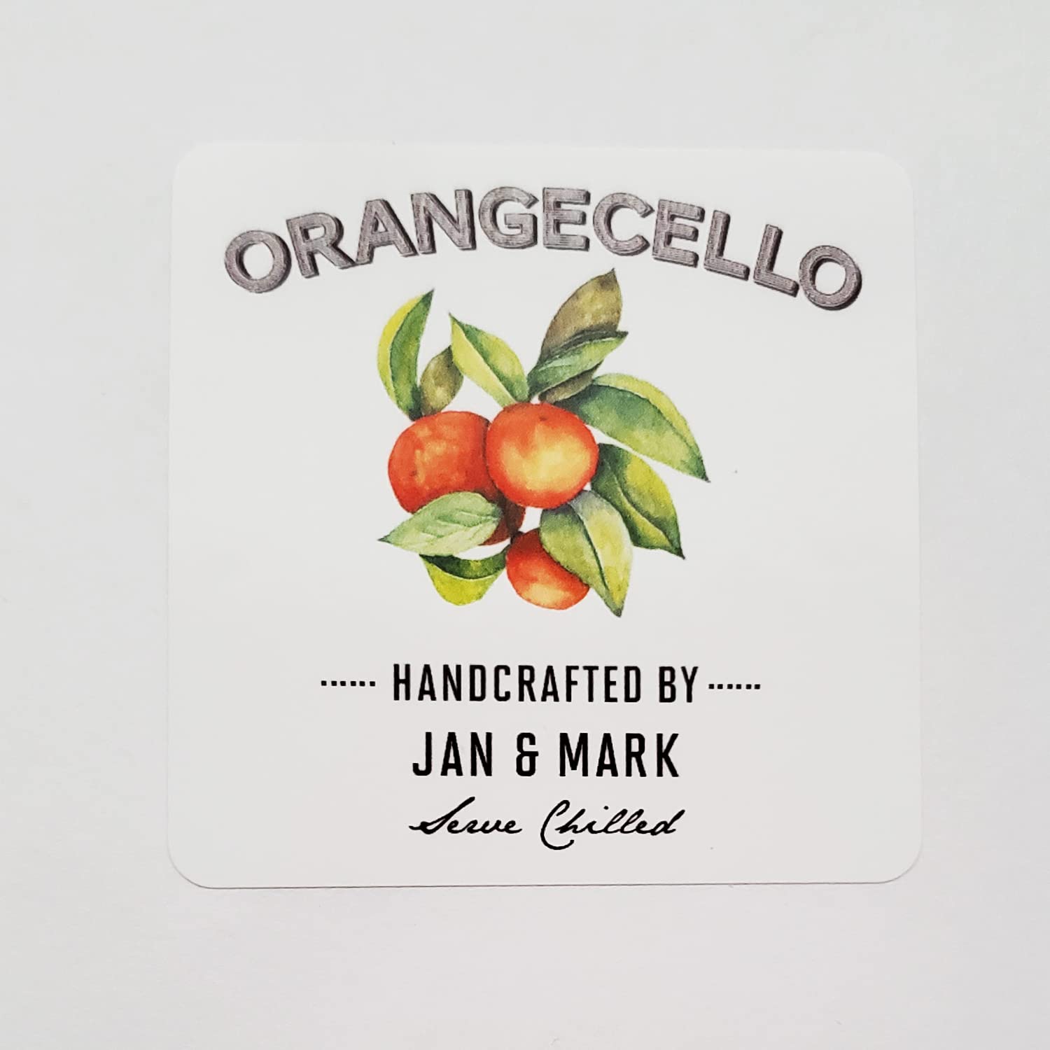 Amazon.com : Personalized Limoncello or ORANGECELLO Labels, Shadow ...