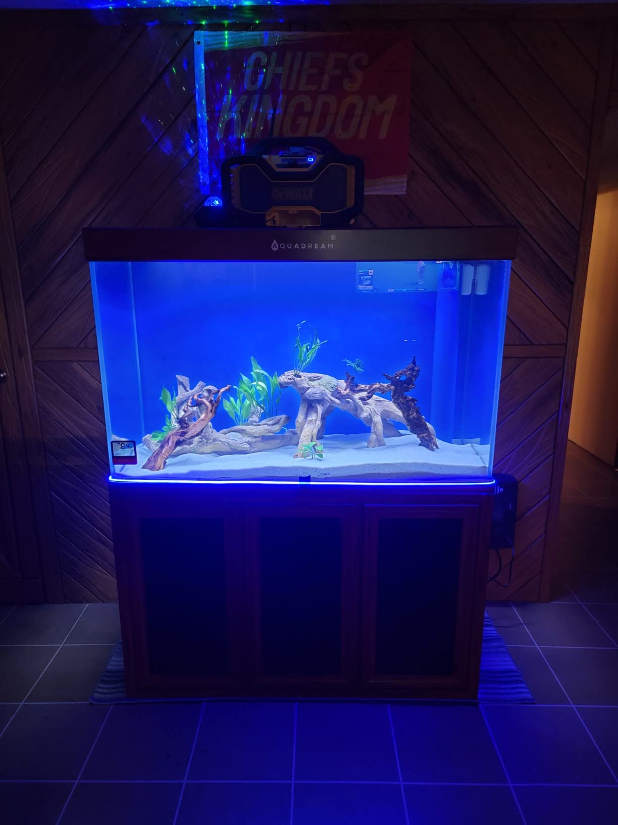 $117/mo - Finance JAJALE 145 Gallon Aquarium Fish Tank LED Light Pump ...
