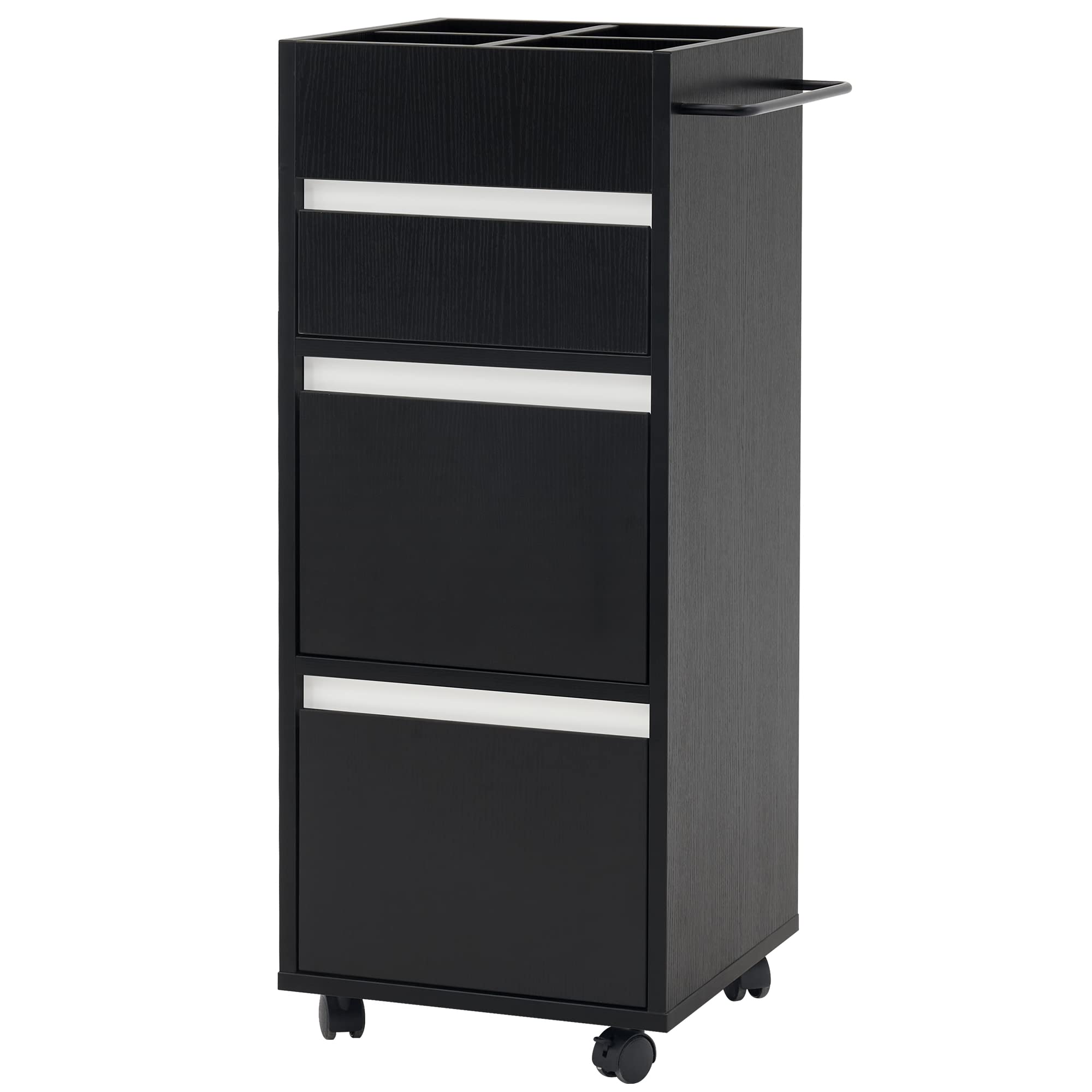Amazon.com: BarberPub Salon Trolley with Drawers Barber Cart Storage ...