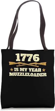 Amazon.com: 1776 Is My Year Muzzleloader Flintlock Rifle Tote Bag ...