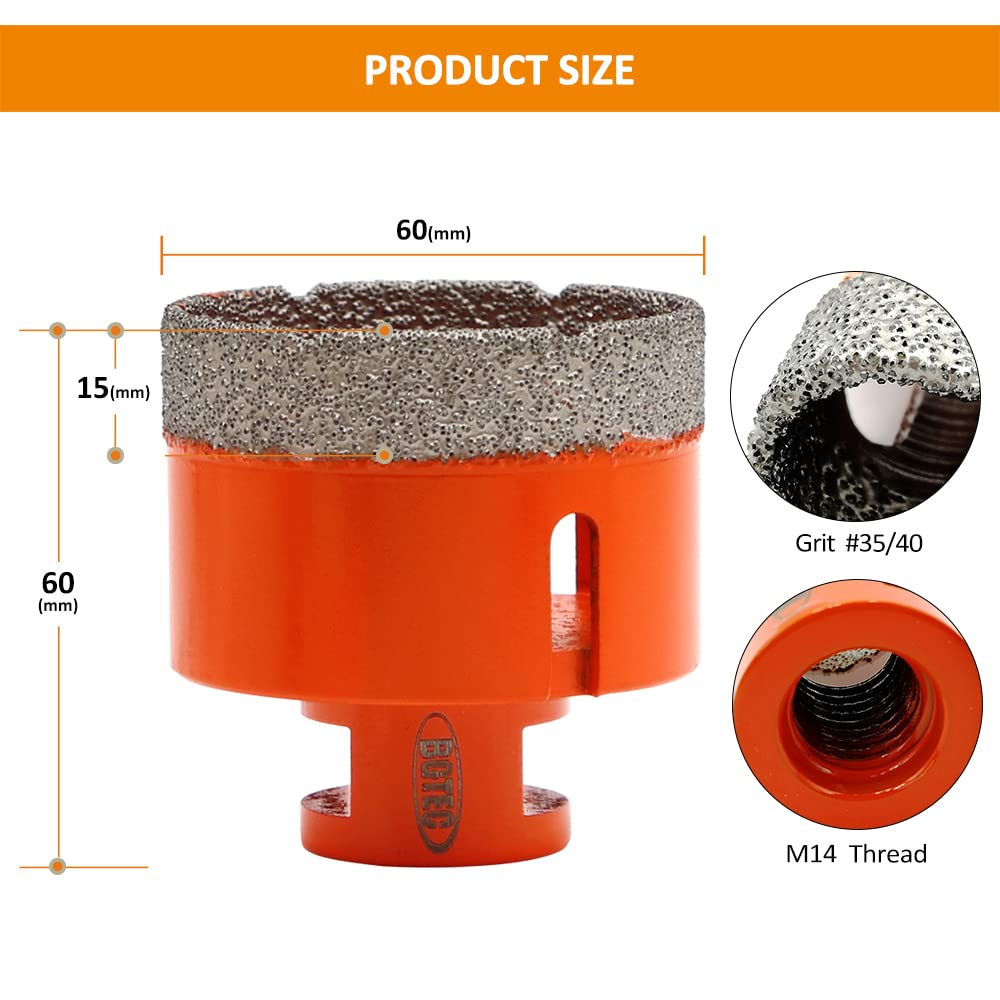Diamond Drill Bit 60 mm Tile Drill Bit for Porcelain Ceramic Tile ...