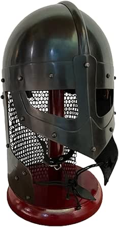 Amazon.com: Medieval Viking Raven Helmet | Ancient Knight Worrior ...