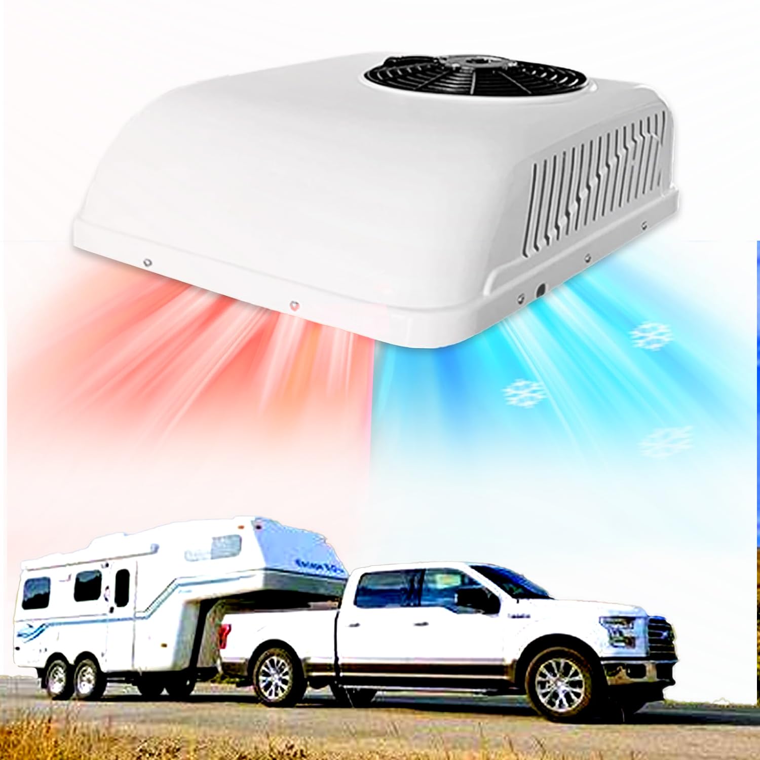 Treeligo RV Rooftop Air Conditioner, 12V DC Air Conditioning Unit for ...