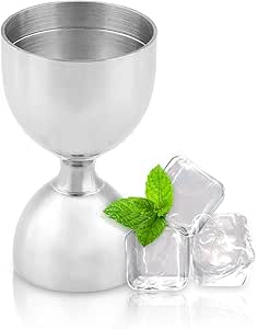 Amazon.com: Jigger for Bartending Bar Cocktail Measuring Jigger 2 oz 1 oz,With 0.25oz, 0.5oz, 0 ...