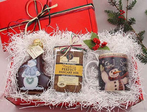 Amazon.com : Jolly Snowman Maple Syrup and Pancakes Gift Box : Grocery ...