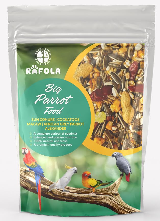 Buy Big Parrot Food - Rafola Premium Bird Food for Exotic Birds (1 Kg ...