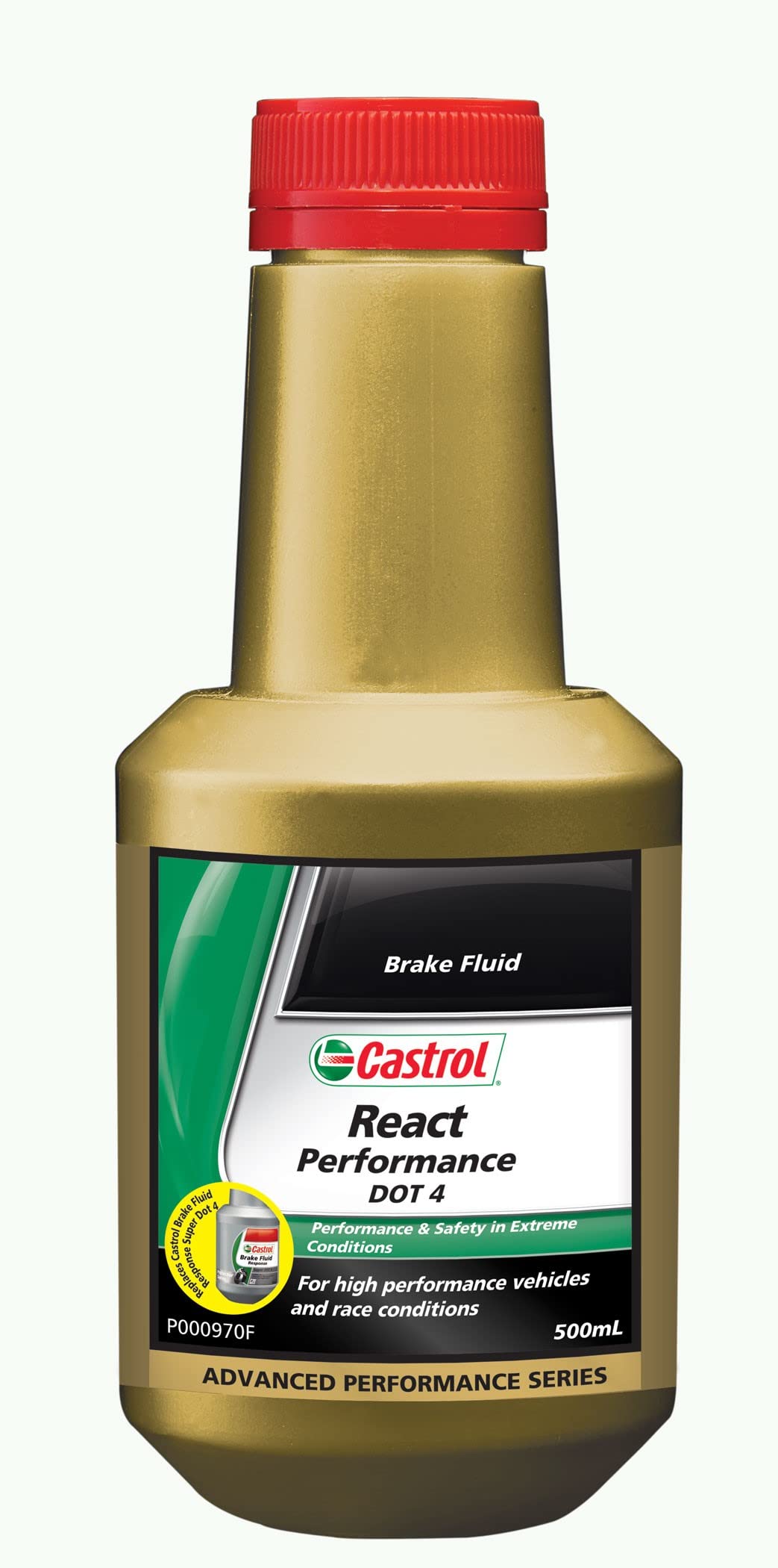 Castrol React Performance DOT 4 Brake Fluid 500ml : Amazon.com.au ...