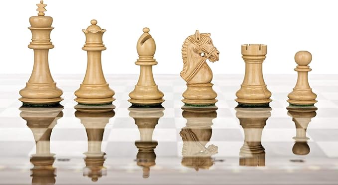 Amazon.com: Staunton Classic Wooden Chess Pieces-Chessmen Weighted ...