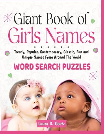 Giant Book of Girls Names Word Search Puzzles: Over 200 Challenging ...