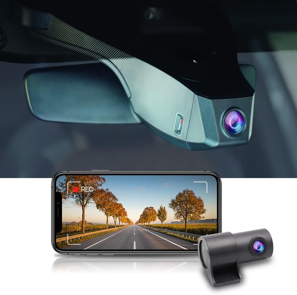 Snapklik.com : Fitcamx Front 4K+Rear 1080P Dash Cam Adapts For ...