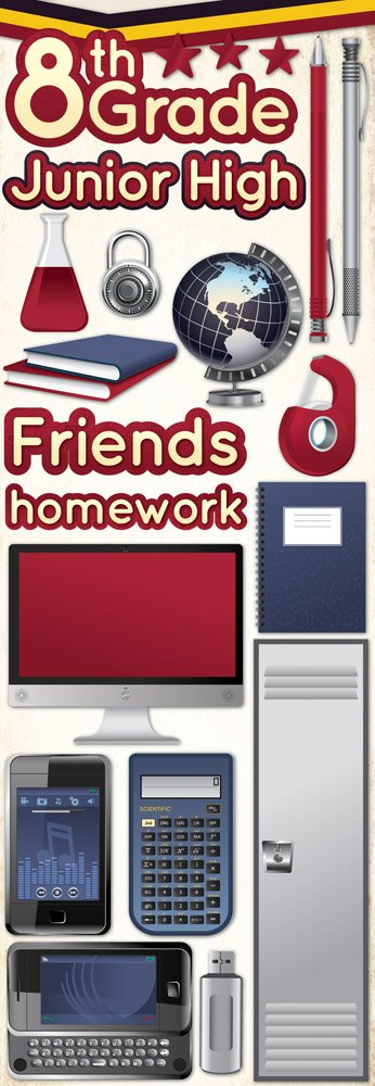 Amazon.com: Reminisce Making The Grade 3D Eighth Grade Sticker