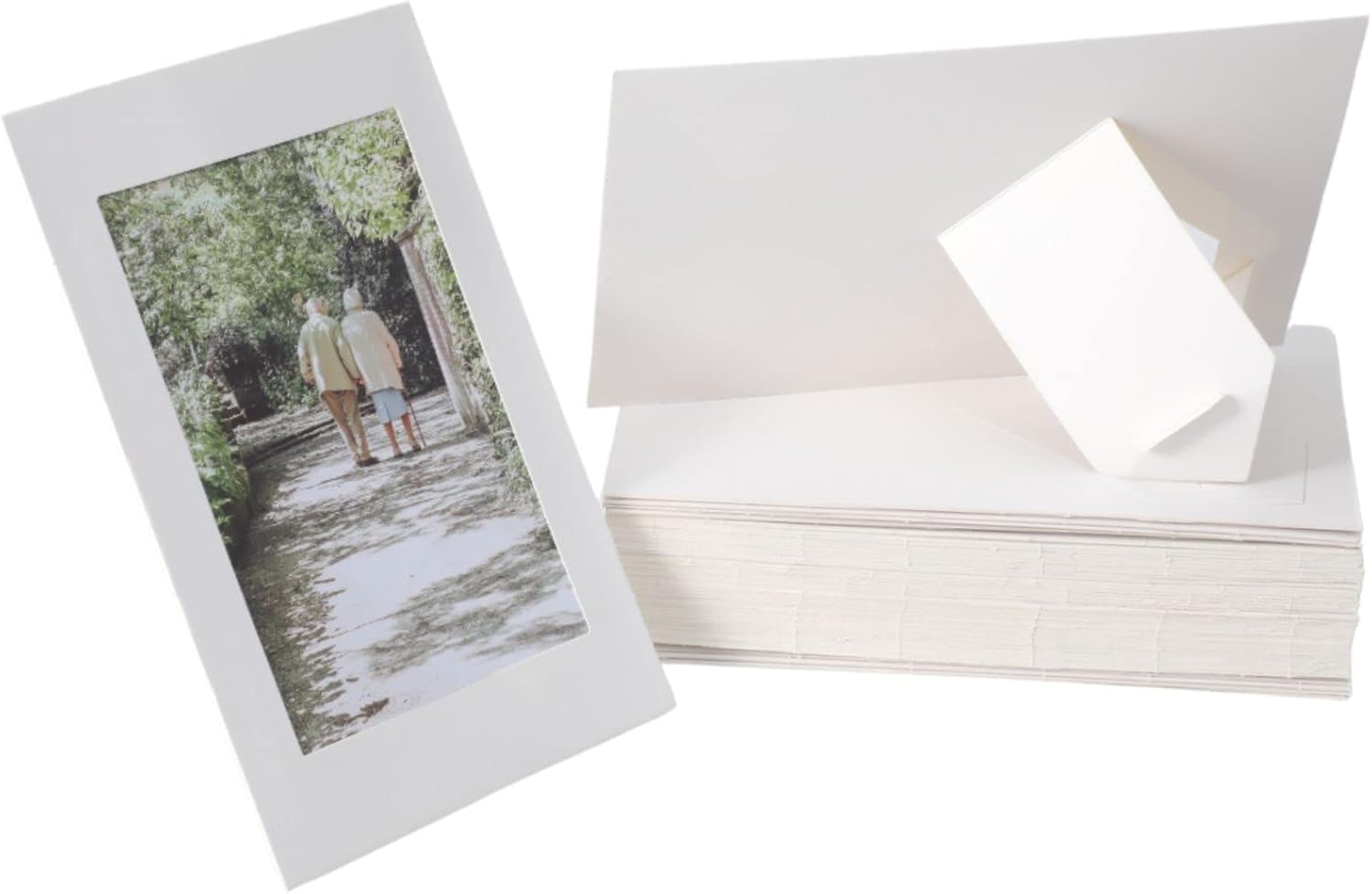 Litpoetic 50 Pack Standing Paper Picture Frames 4x6,Cardboard Photo ...
