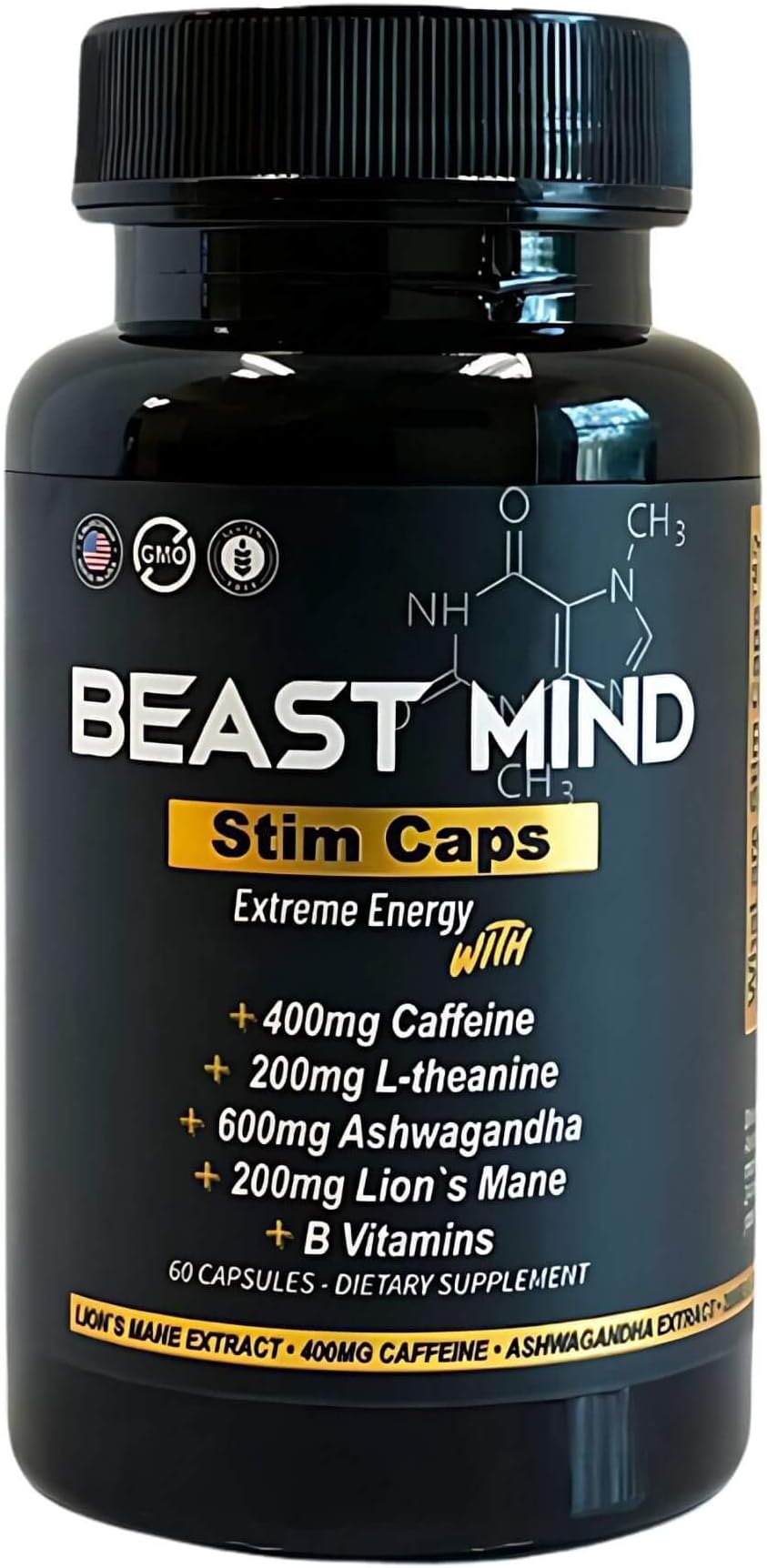 Amazon.com: Extreme Energy Pills | 400mg Caffeine | 600mg Ashwagandha ...