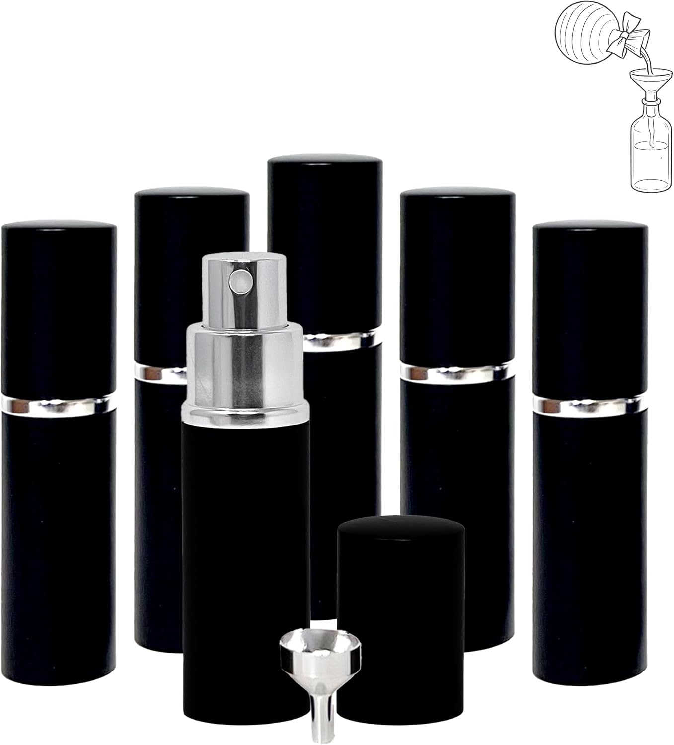 Amazon.com: Youzey Perfume Atomizers with 6 Funnels - Travel-Size and ...