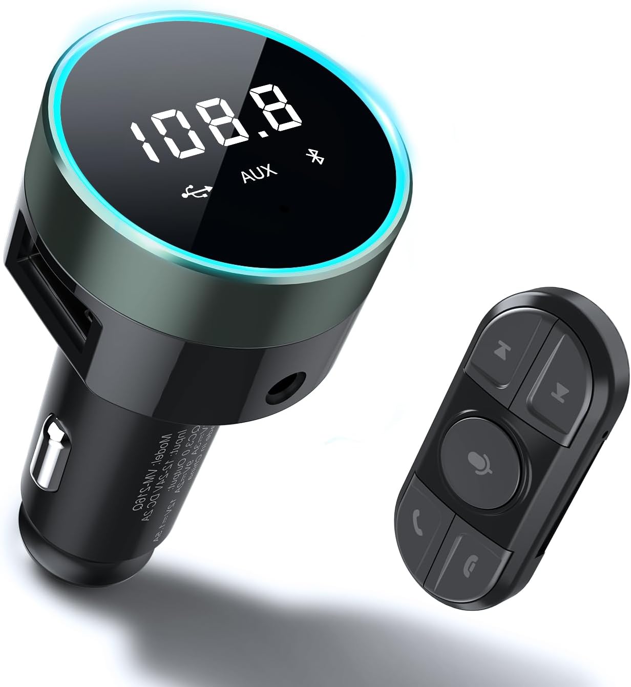 Amazon.com: Solar Bluetooth FM Transmitter for Car, MEIDI V5.0 ...