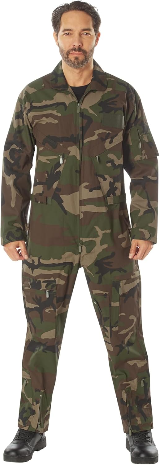 Rothco Flightsuit – Mens Pilot Coveralls – Costume Cosplay Jumpsuit