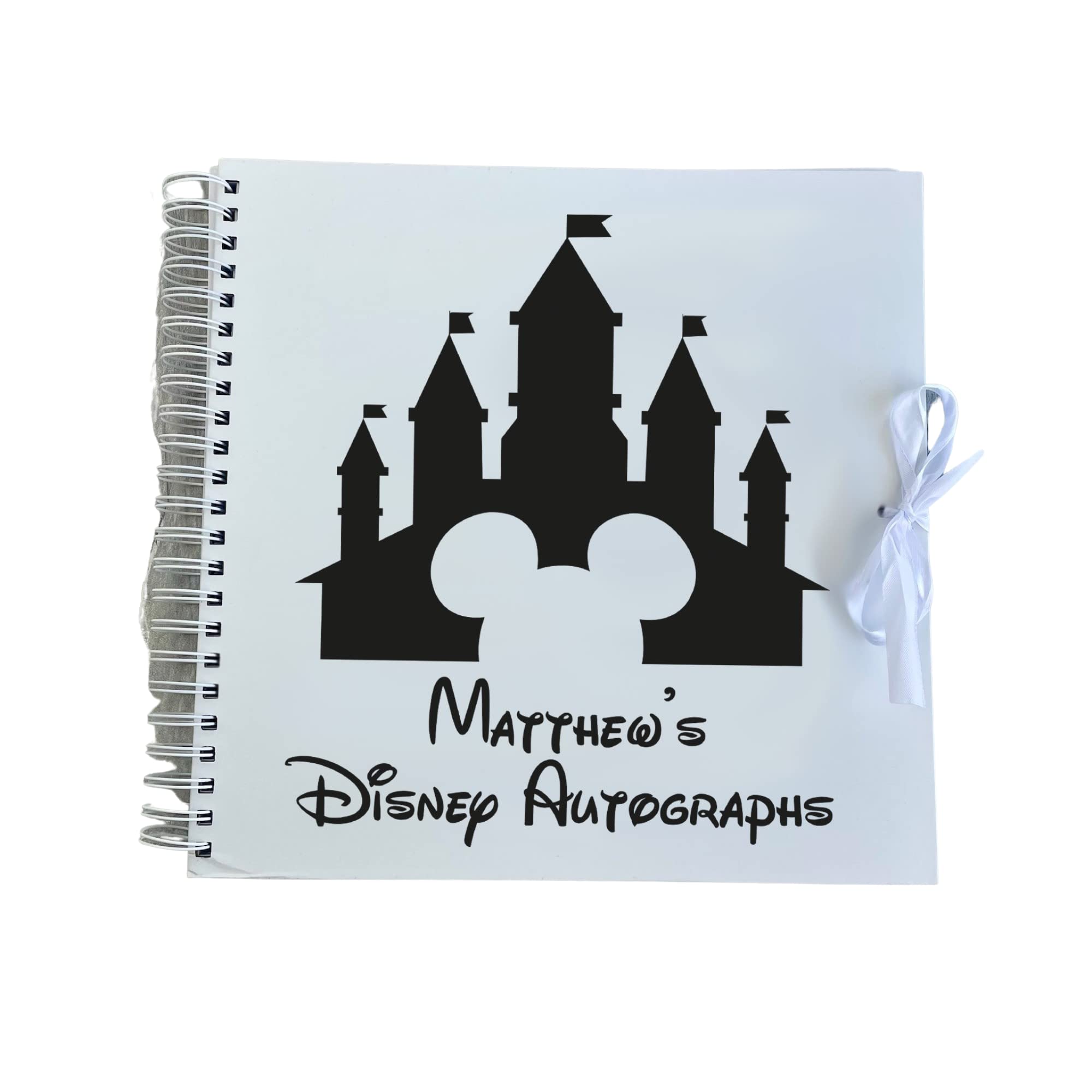 Personalised Disney Autographs Scrapbook, Mickey Minnie Mouse Disney ...