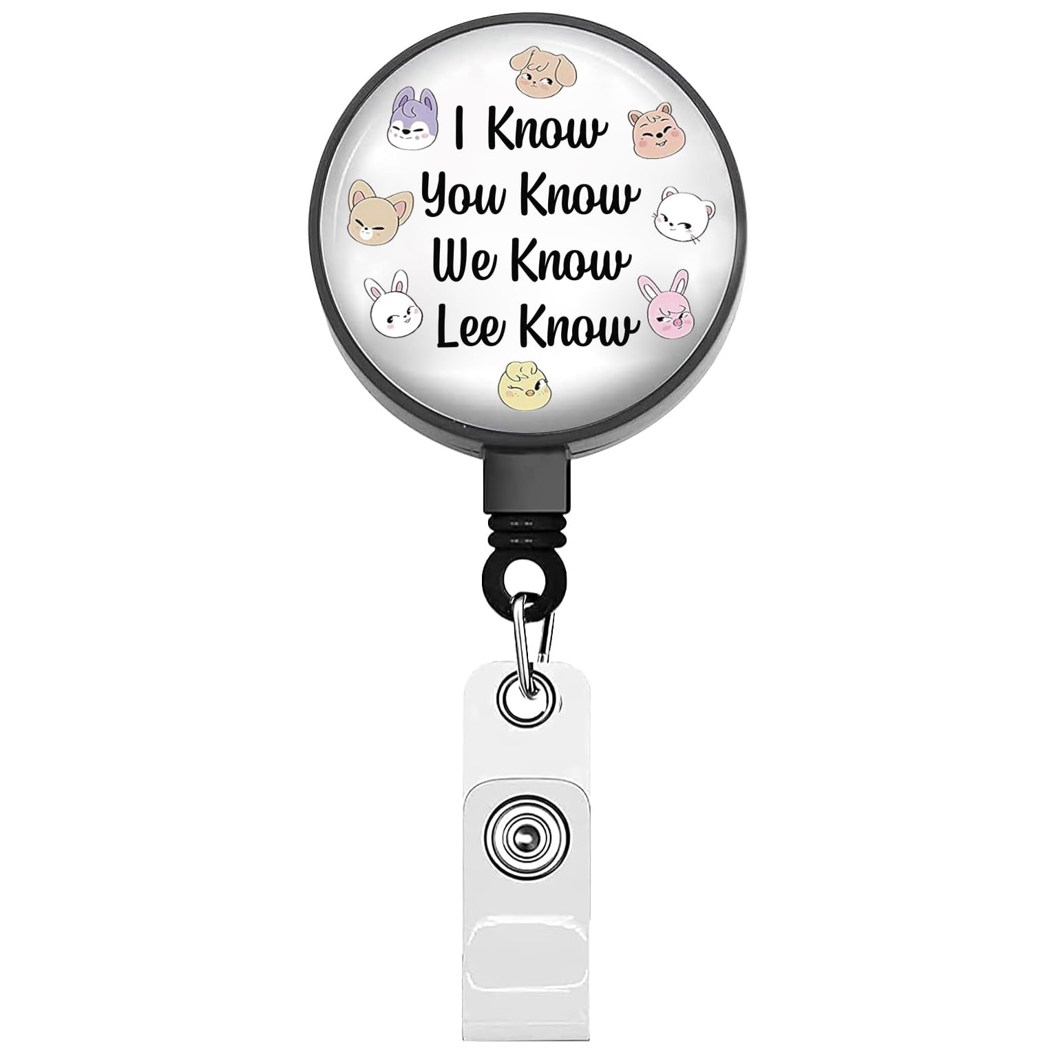 Amazon.com : BEKECH Stray K-POP Boy Group Retractable Badge Reel I Know ...