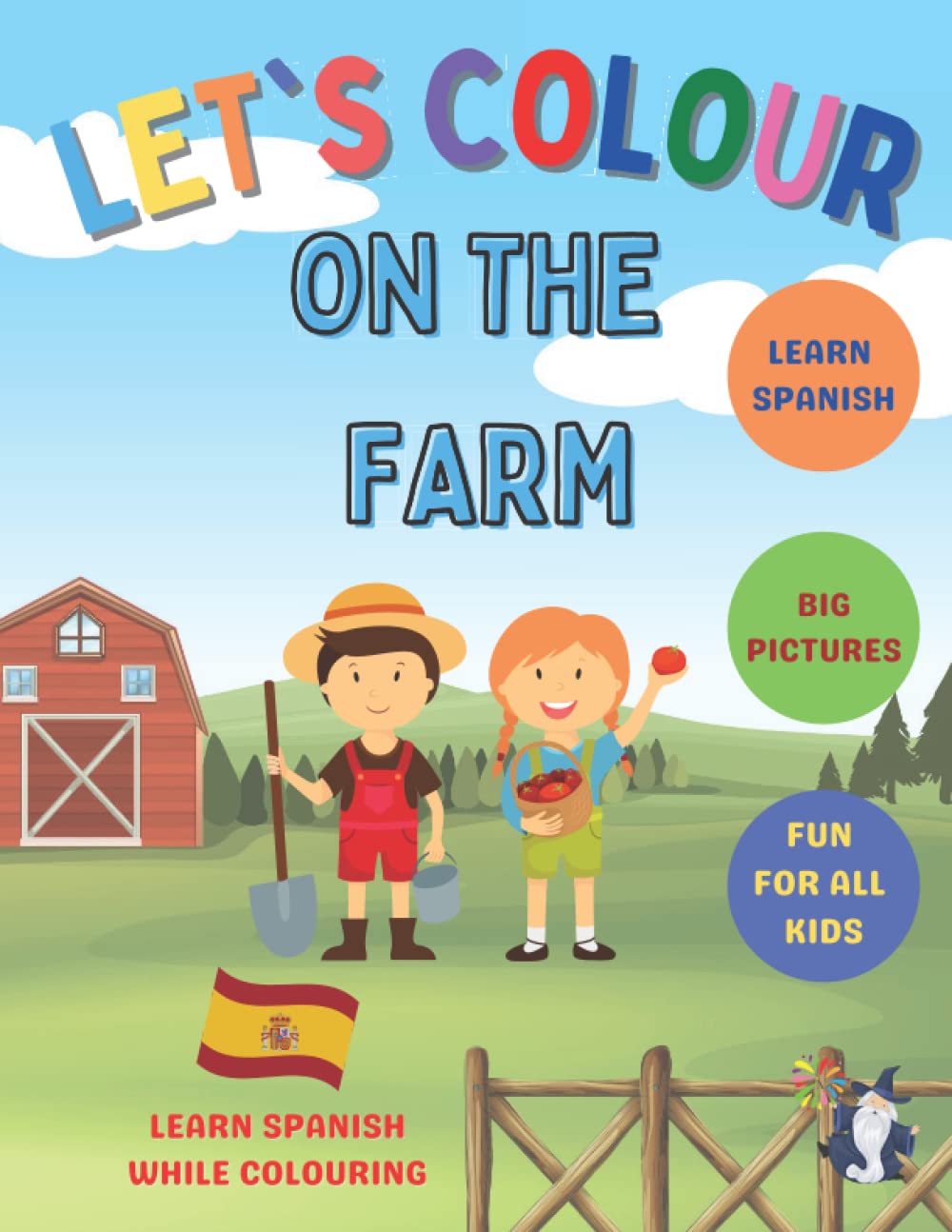 Let's Learn Spanish Colouring Book | On the Farm! Learn Farm animals ...