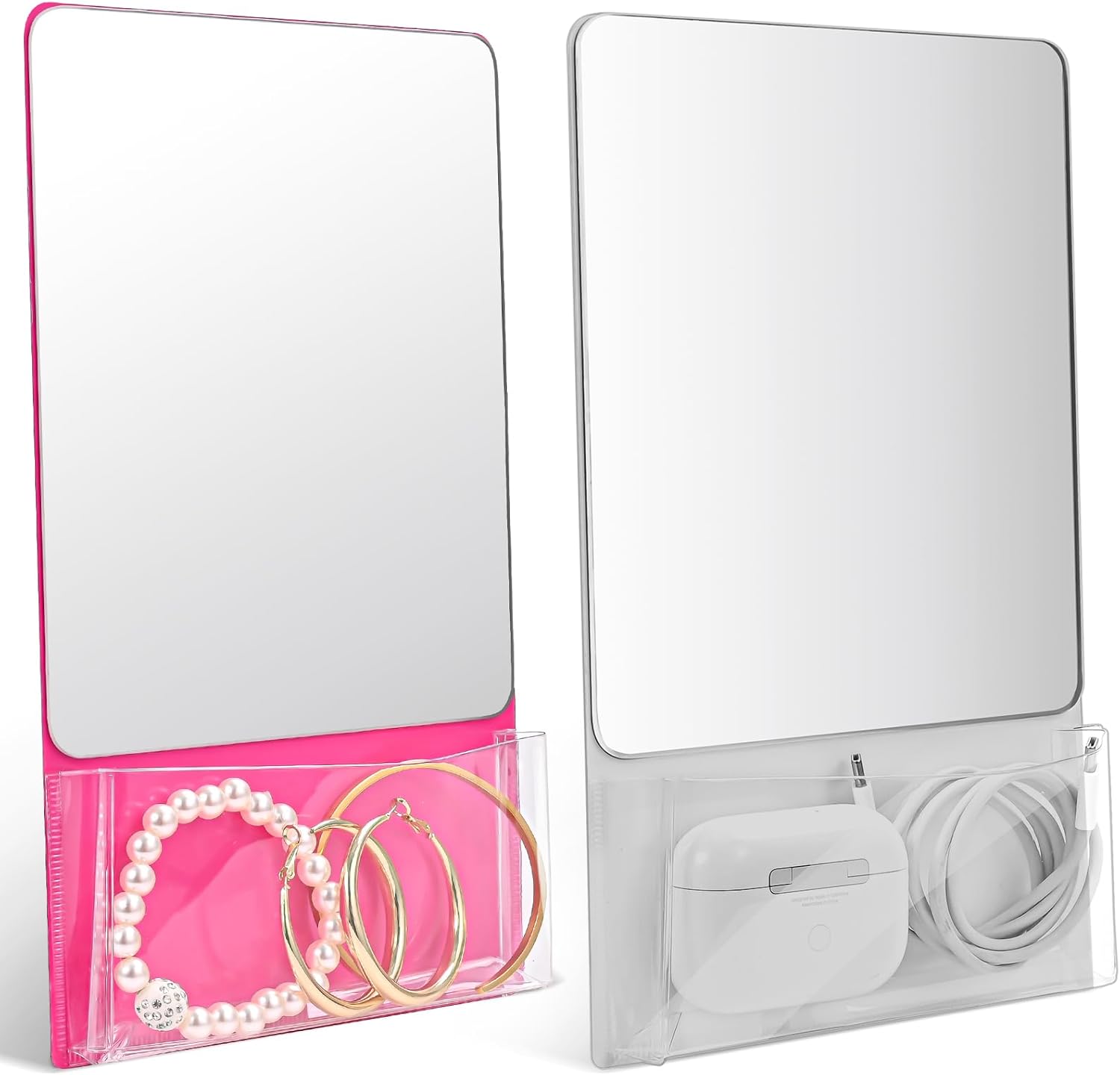 Amazon.com : Torolle Magnetic Locker Mirror, 6.7x5.5 Small Real Glass ...