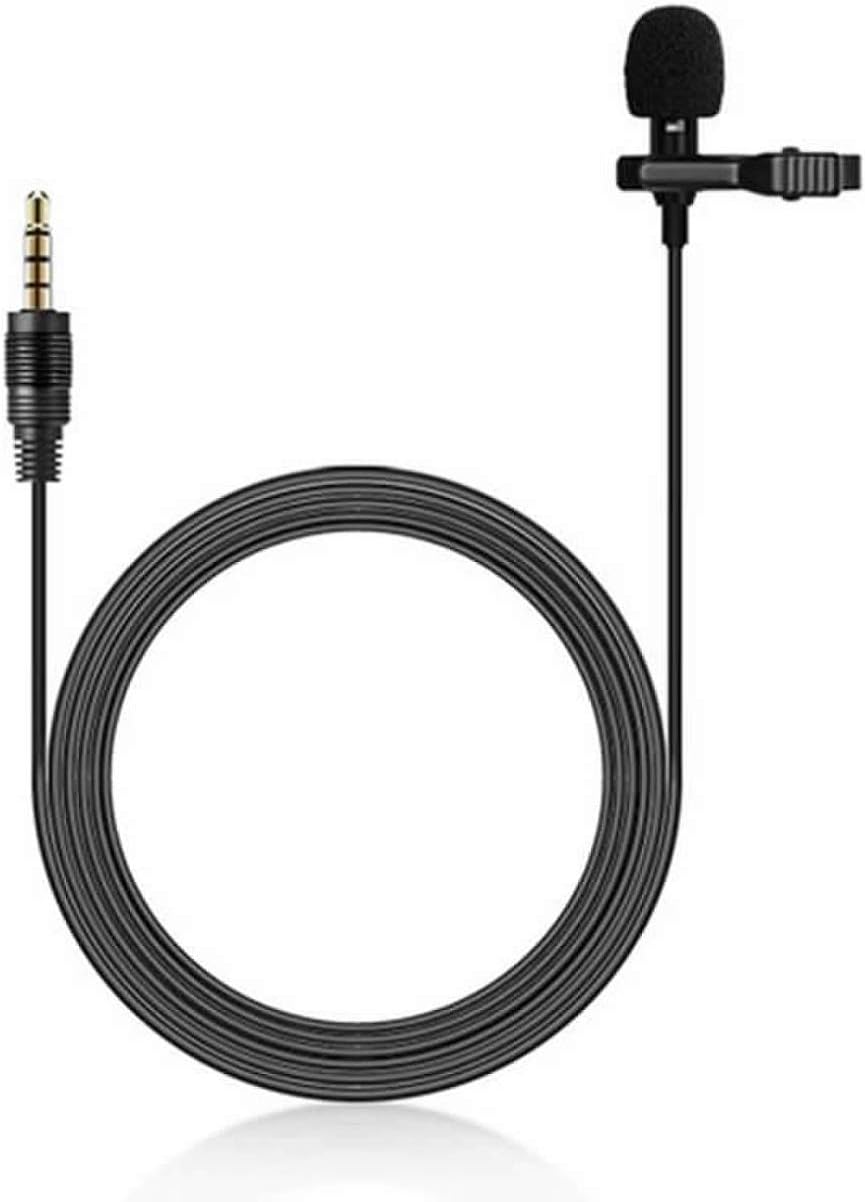 Amazon.com: Lavalier Microphone 3.5mm Lavalier Smart Phone Recording ...