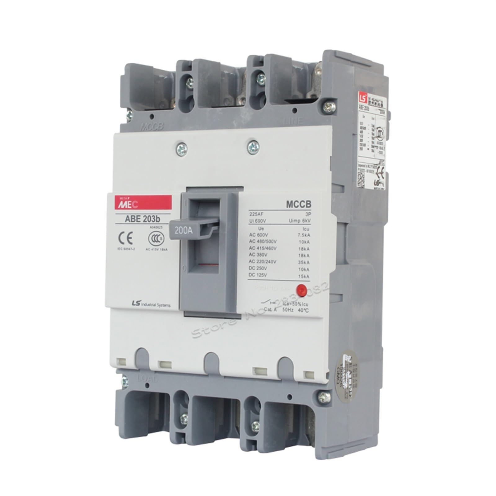 Buy Moulded Case Circuit Breaker MCCB 50A 60A 75A 100A 125A 150A 175A ...