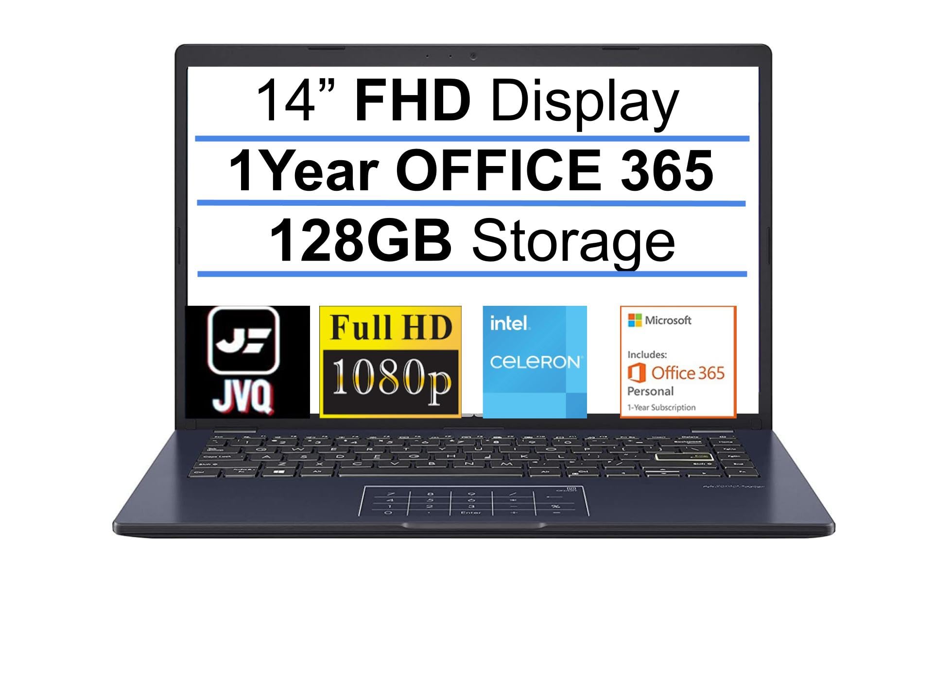 ASUS Newst Vivobook L410 Laptop, 14" FHD Display, Intel Celeron N4020 ...