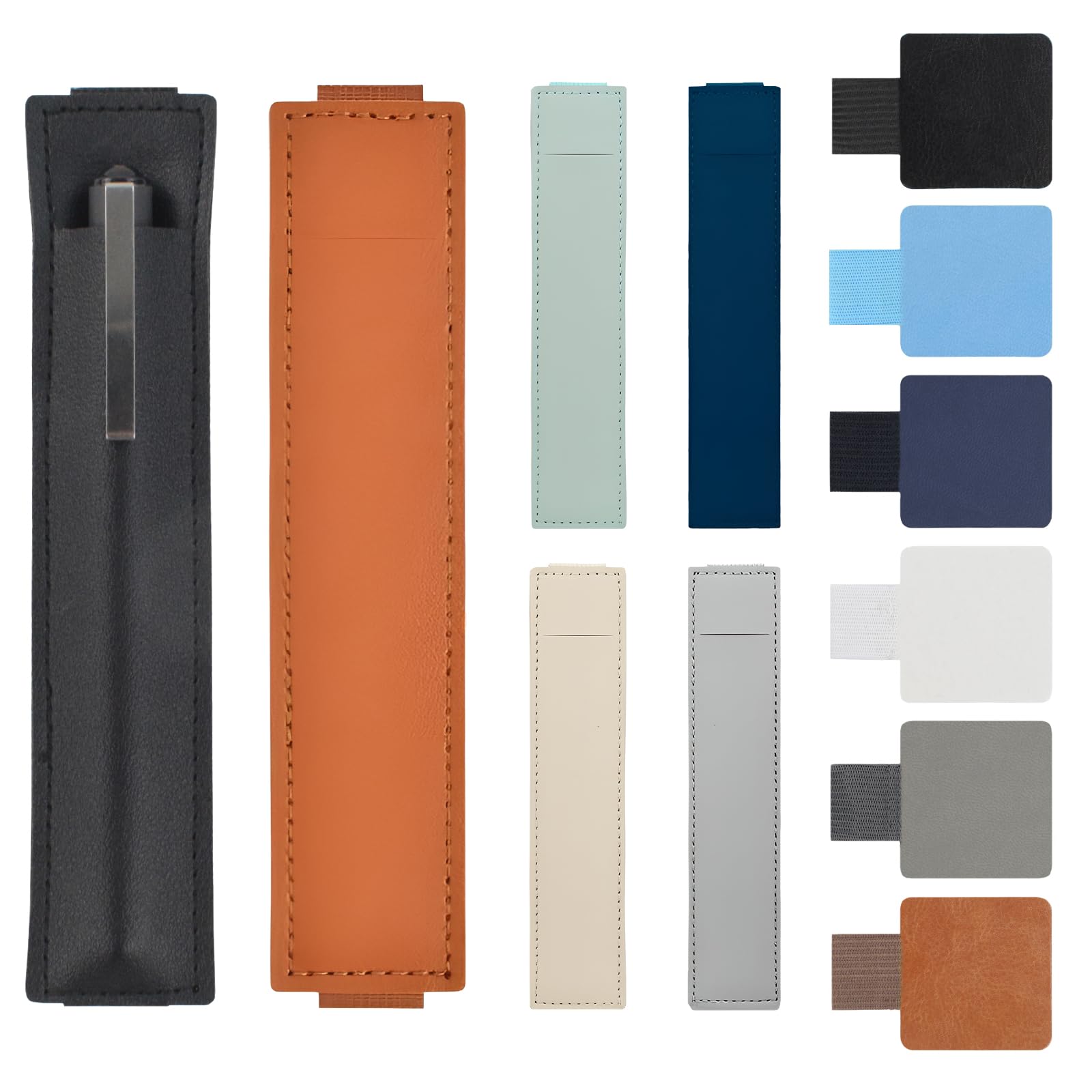 TPBSITNS 12PCS Pen Holder for Notebook,Adjustable Elastic Band Pen ...