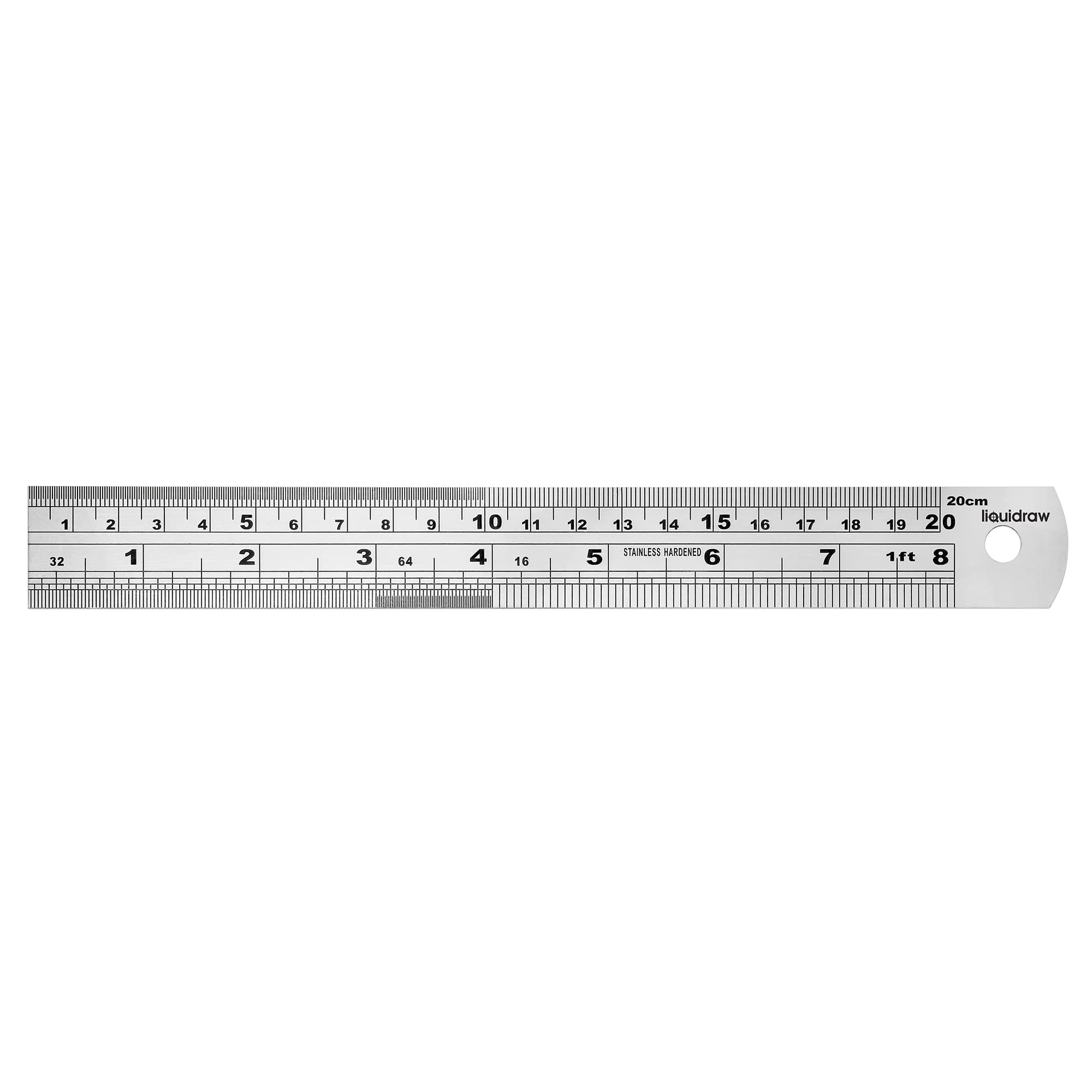 Buy Liquidraw Steel Ruler Stainless Metal Ruler For Cutting Sewing With ...