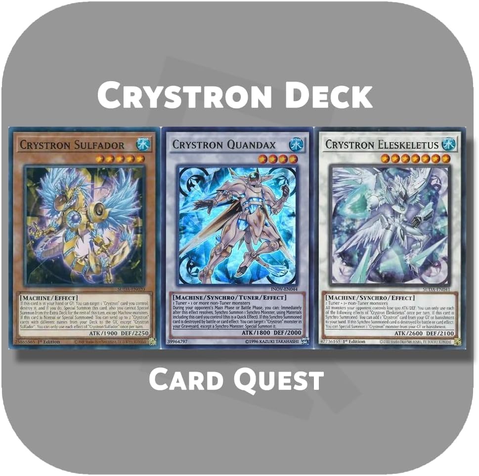 Amazon.com: Complete Custom Deck for Yu-Gi-Oh! - Crystron Synchro Deck ...