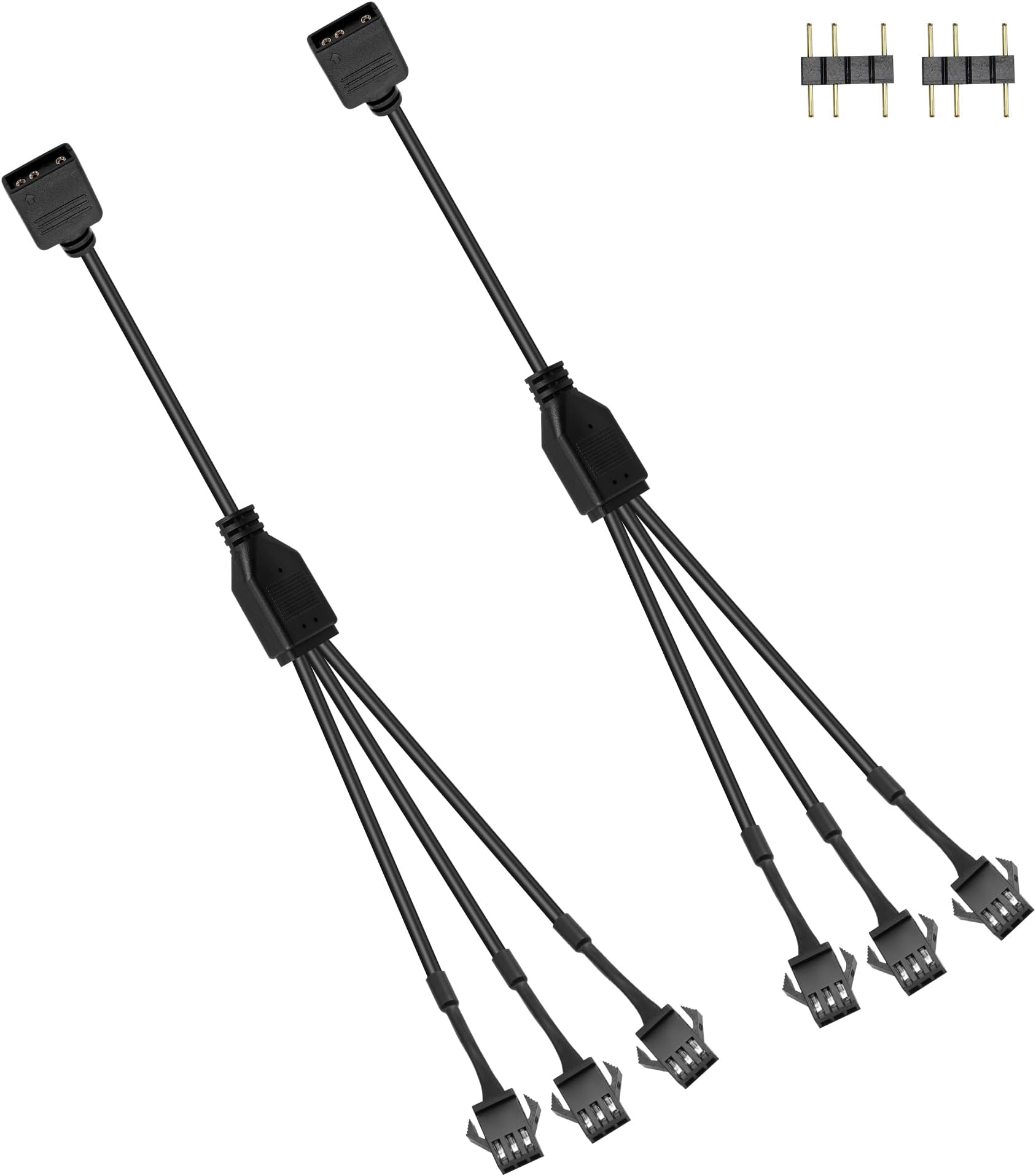 Amazon.com: GINTOOYUN ARGB Splitter Cable 5V 3 Pin Addressable RGB ...
