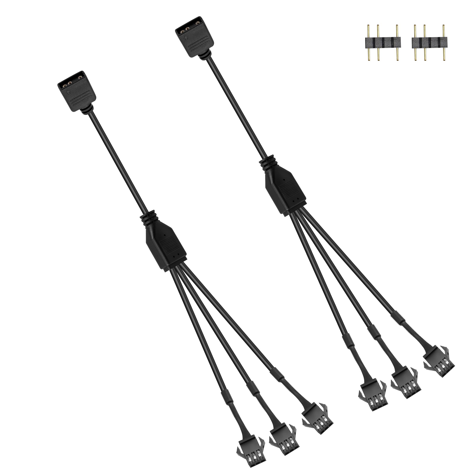 Buy GINTOOYUN ARGB Splitter Cable 5V 3 Pin Addressable RGB Splitter ...