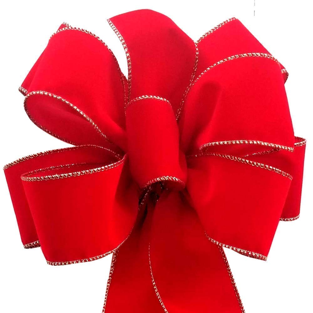 Amazon.com: 12-Pack Christmas Bows | Premium Handmade with 2.5" Red ...