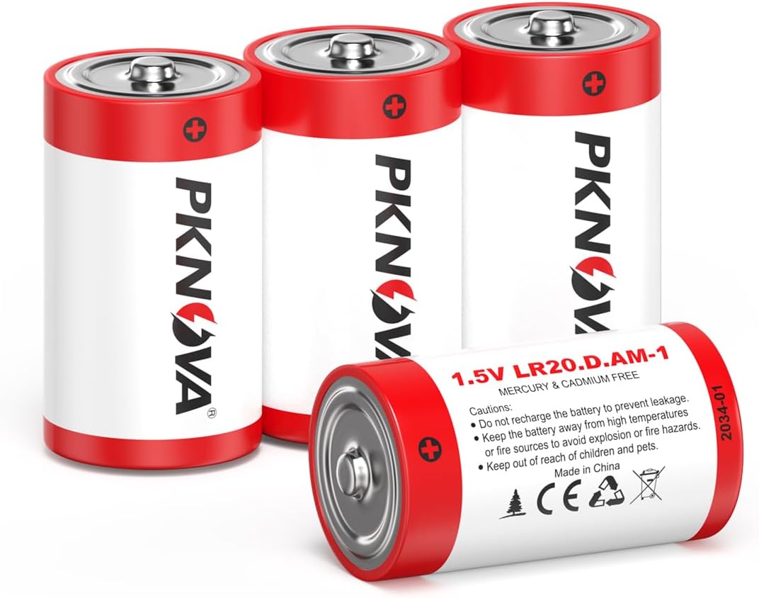 Amazon.com: Rayovac Fusion D Batteries (4 Pack), Alkaline D Cell ...
