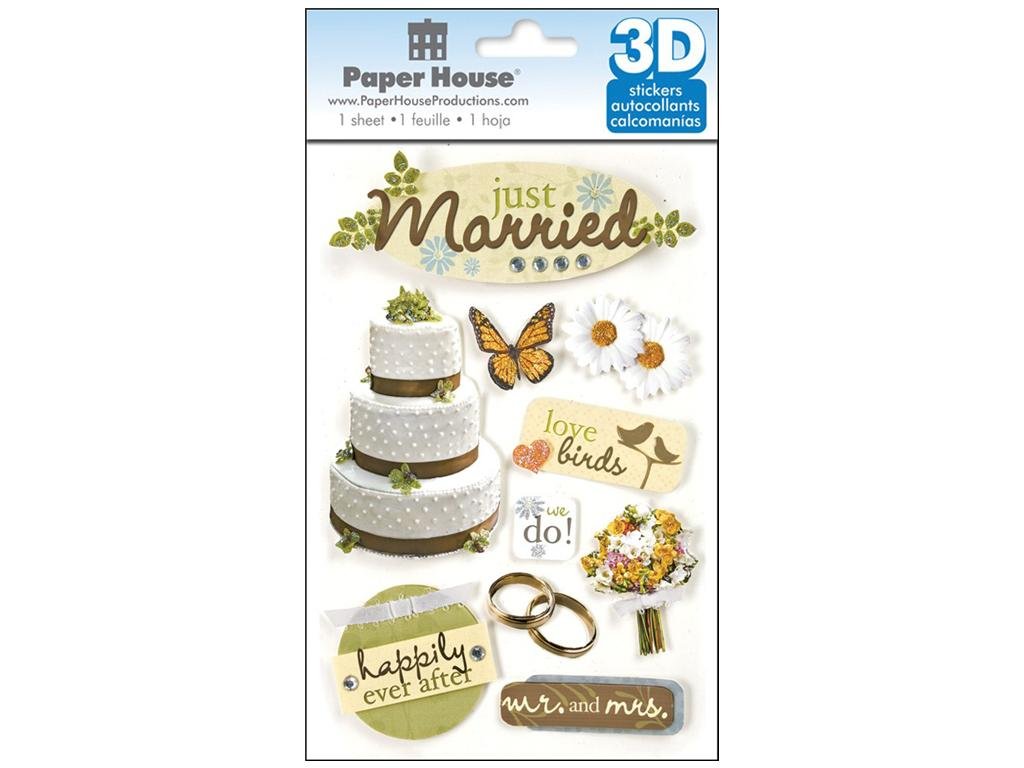 Amazon.com: Paper House Productions STDM-0024E 3D Cardstock Stickers ...