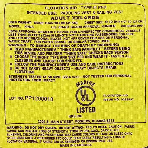 Snapklik.com : NRS Ninja Life Jacket